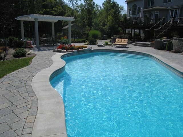 In Ground Pool Benches - North Eastern Pool & Spa