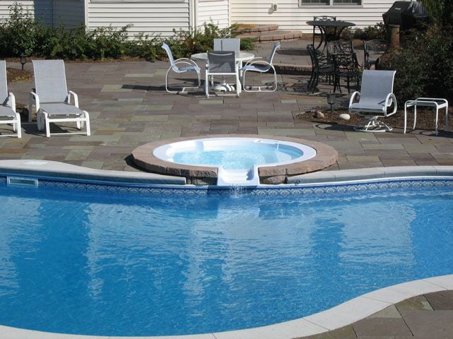 In Ground Pool Spill-Over Spas - North Eastern Pool & Spa